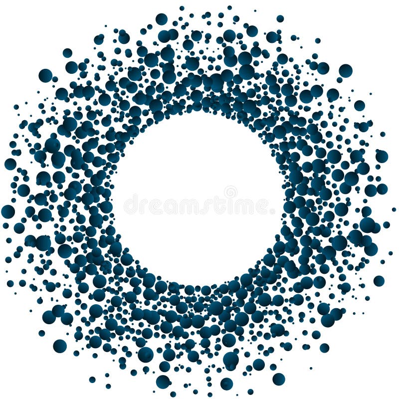 Blue Lead Drops Explosion Frame Border Stock Illustration ...