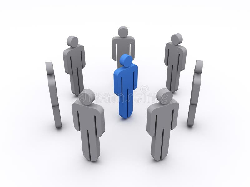 Leader Stick Figure Crowd Stock Illustrations – 229 Leader Stick Figure ...