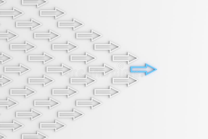 Green Leader Boat Leading Black Boats Stock Illustration - Illustration ...