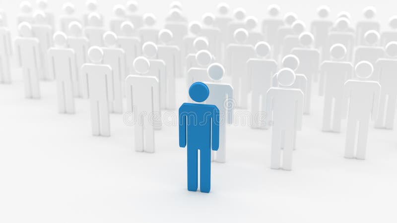 Blue leader stock illustration. Illustration of leader - 7159710