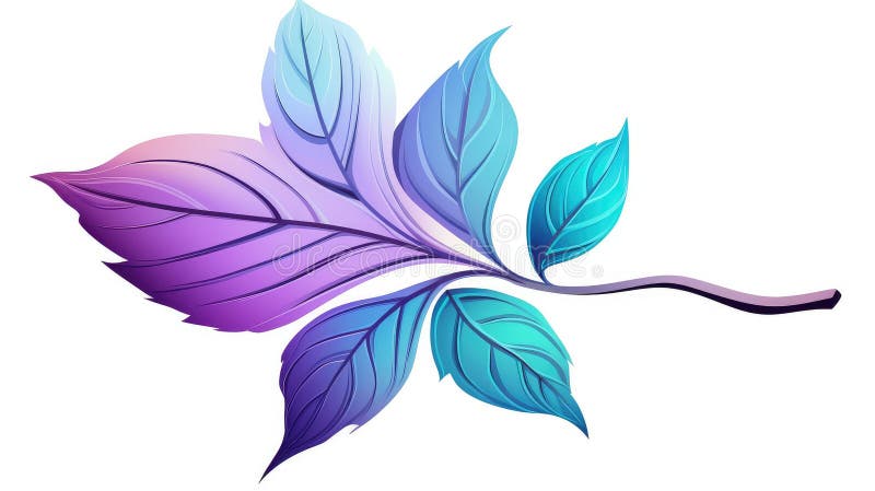 Blue leaf clip art stock illustration. Illustration of versatile ...
