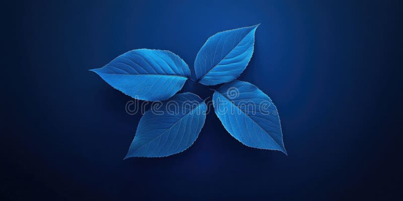 Blue Leaf Tree Logo Icon Used for Notebook Design, Graphic, Minimalist ...