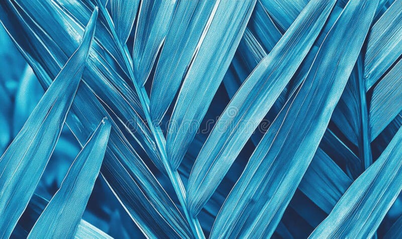A Blue Leaf with a White Stem Stock Photo - Image of background, nature ...