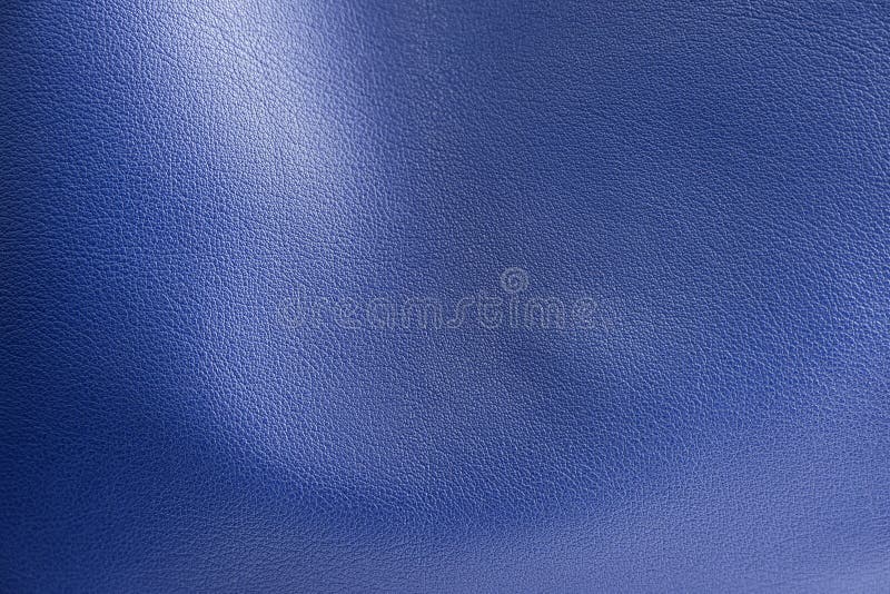 Blue Leather, Closeup View of Material Texture Stock Photo - Image of ...