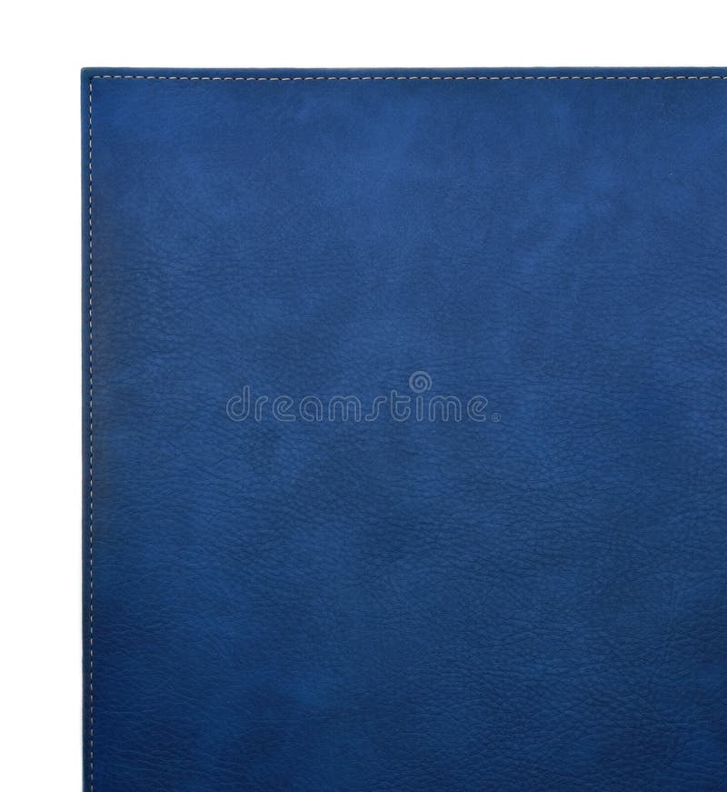 Blue leather cover stock photo. Image of leather, blue - 36622478