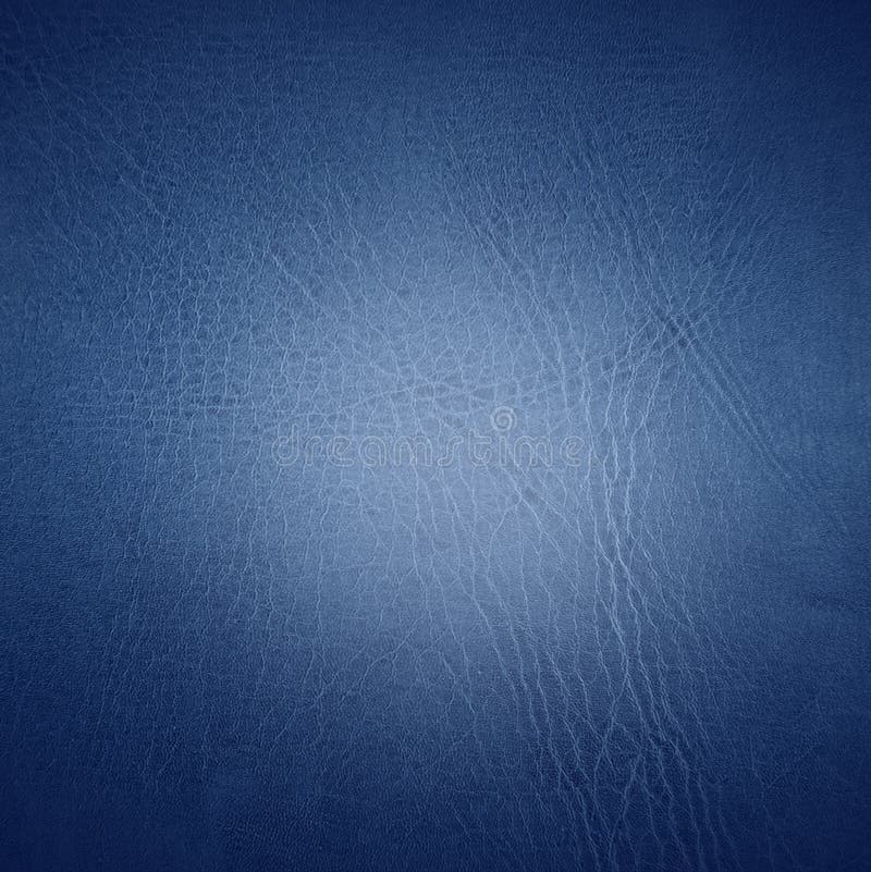 Blue Leather Texture Background with a Light Effect. Stock Photo ...