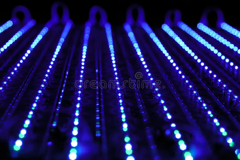 Blue led stock image. Image of light, blue, manufacturing - 7586381