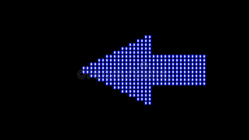 Red LED Arrow moving right stock footage. Video of black - 170292674