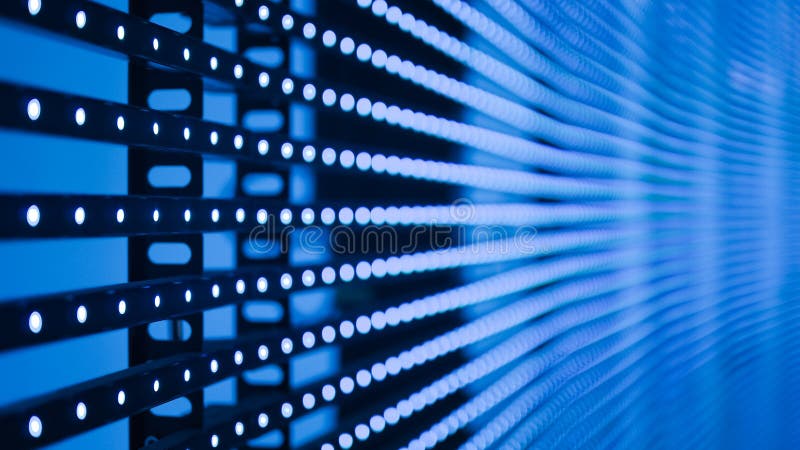 Blue led dotted lighting. stock image. Image of cool - 110650415