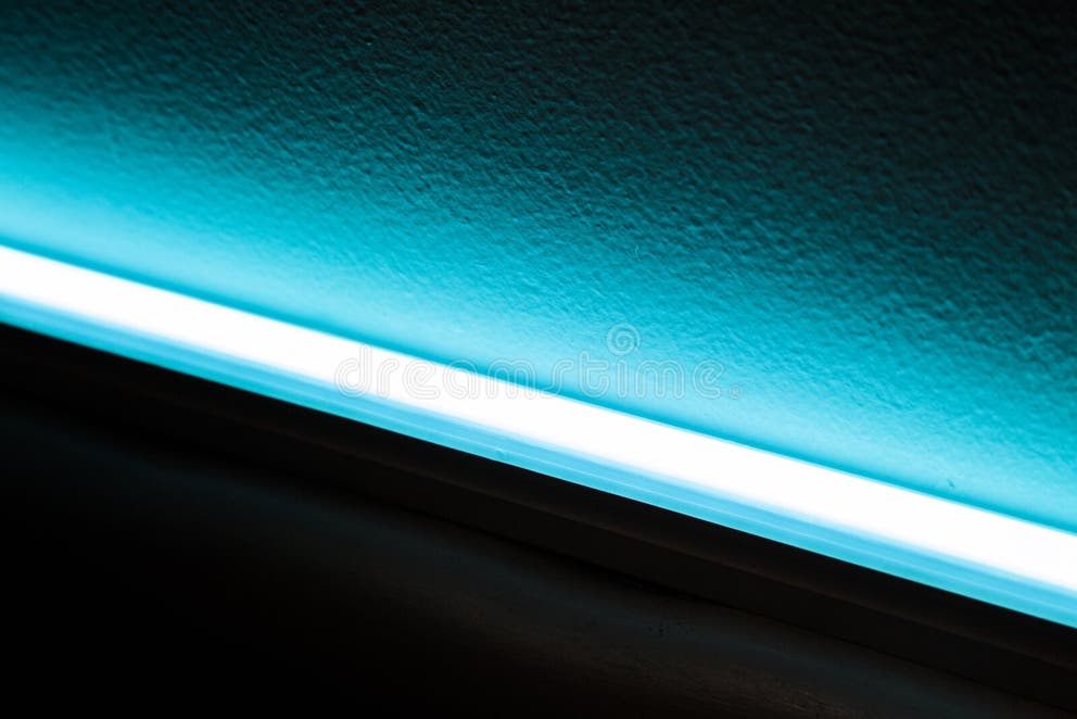 Blue LED Light Source stock photo. Image of cove, emitting - 57760582