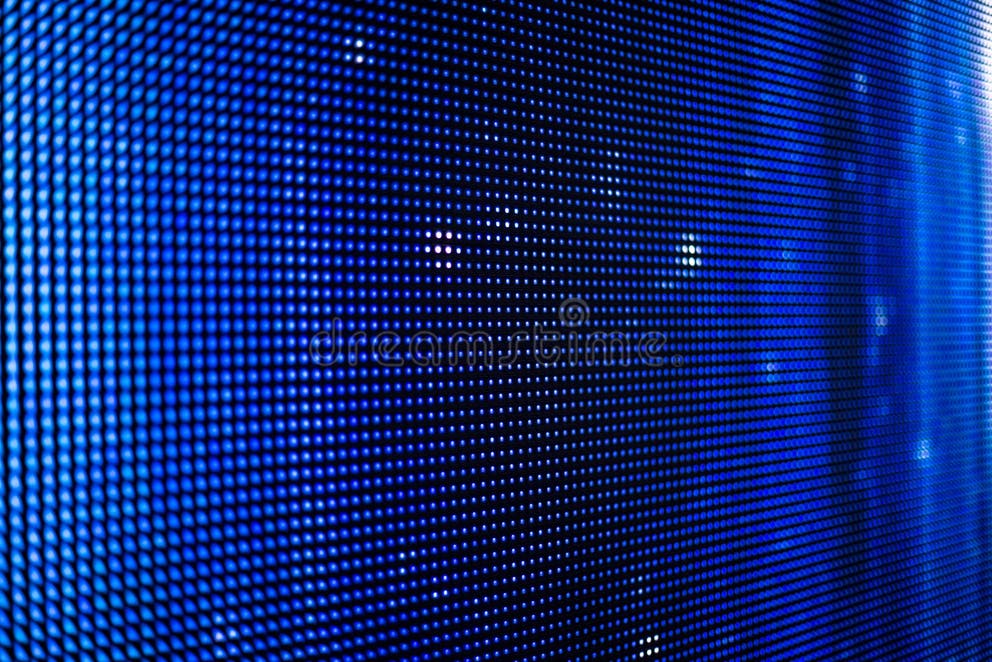 Blue Led Screen with White Dots Stock Photo - Image of blue, textured ...