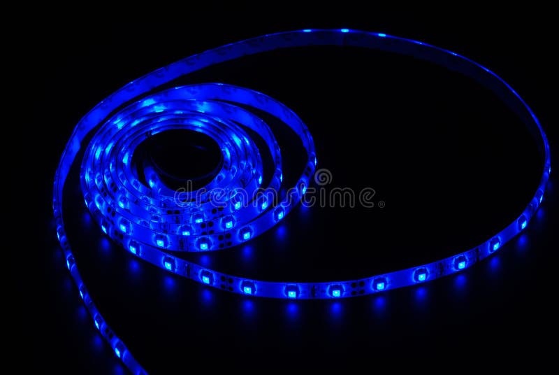 LED Strip with Red, Green and Blue LEDs. Stock Image - Image of reflex ...