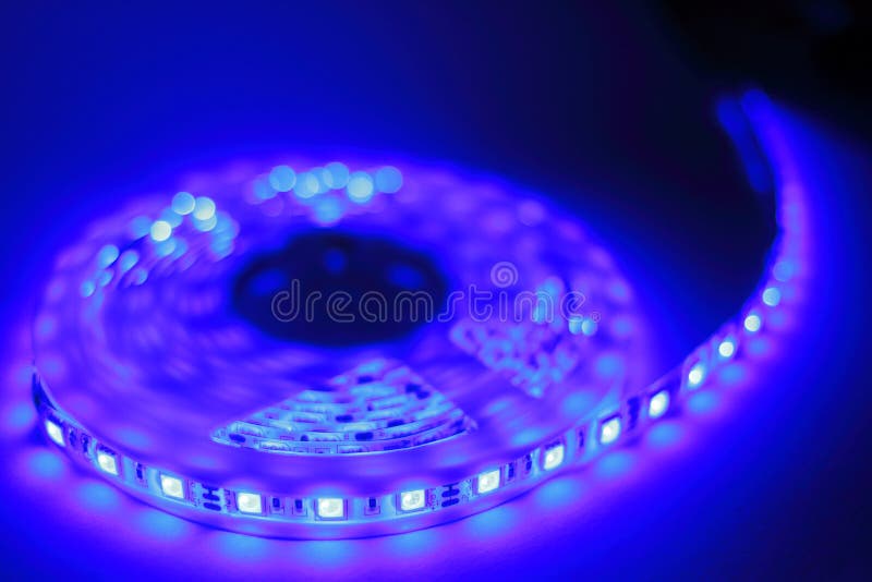 Red LED strip light stock photo. Image of lamp, illuminate - 91414710