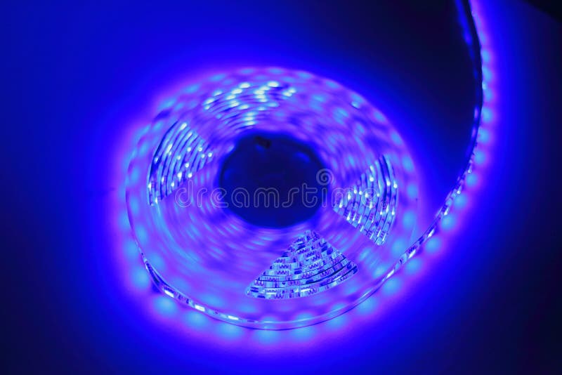 Red LED strip light stock photo. Image of lamp, illuminate - 91414710