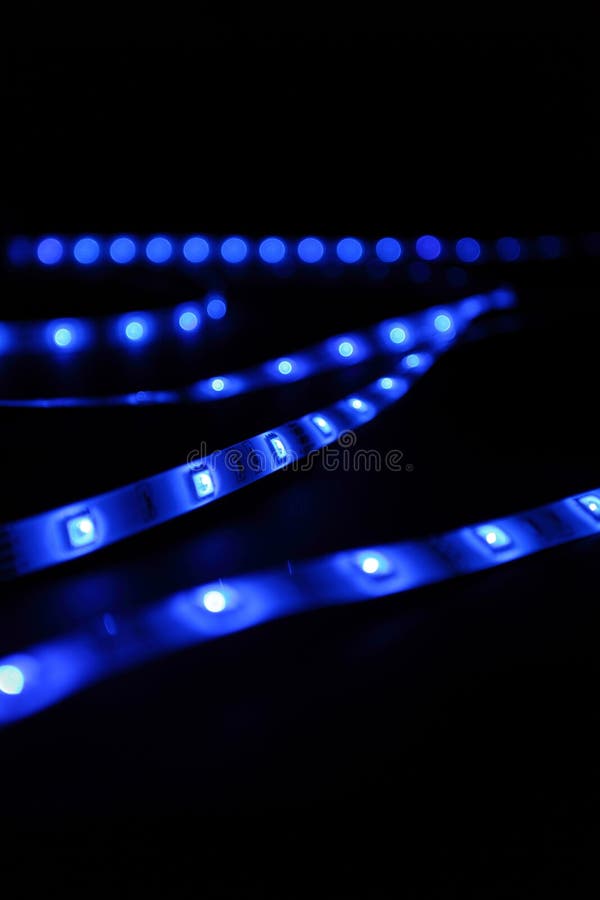 Blue leds stock photo. Image of light, blue, stripes - 26895512