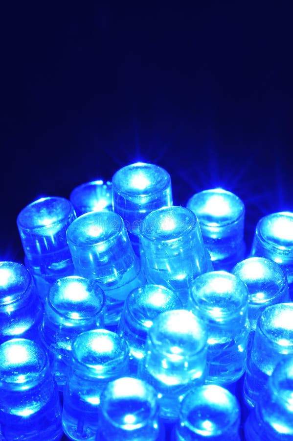 Blue LEDs stock photo. Image of bulb, light, colors, lighting - 42052030