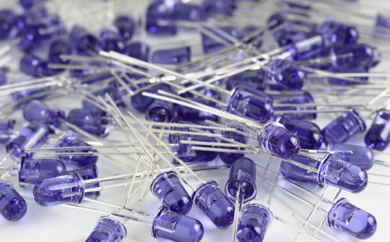 Blue LEDs stock image. Image of lightemitting, closeup - 116409373