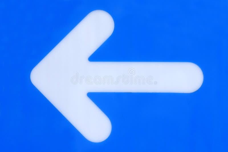 Blue left arrow stock photo. Image of arrows, resort, information - 3128332