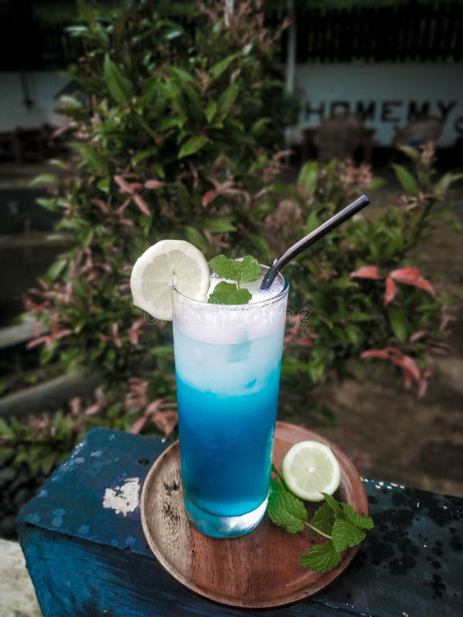 Blue lemon mint ice stock photo. Image of blue, mind - 324125218