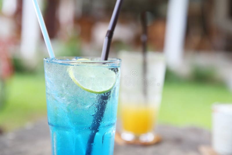 Blue lemon soda stock photo. Image of blue, beverage - 28528244