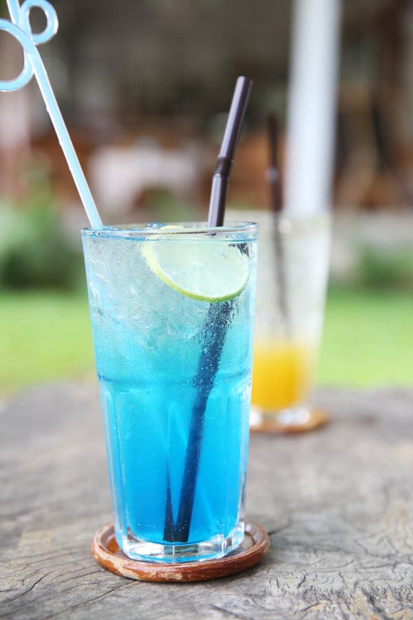Blue lemon soda stock photo. Image of blue, beverage - 28528244