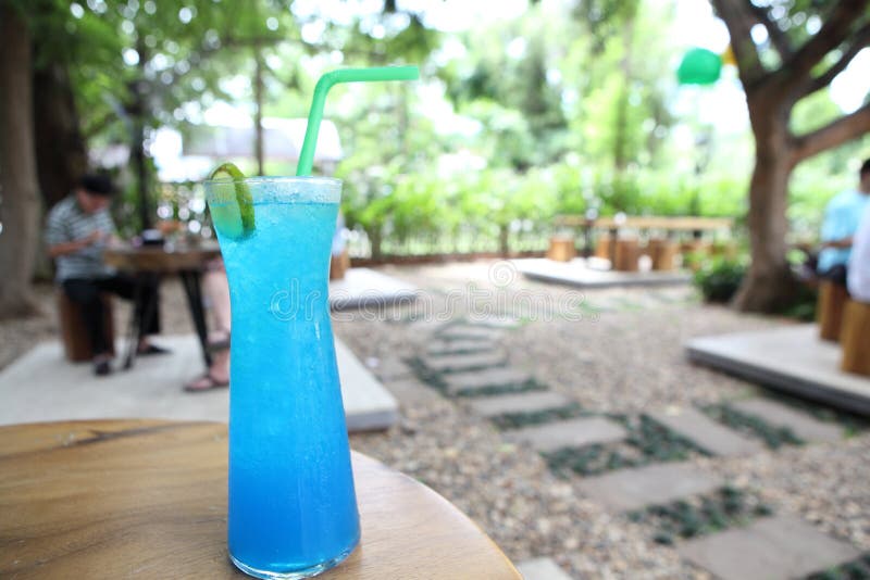 Blue lemon soda drink stock image. Image of freshness - 141581037