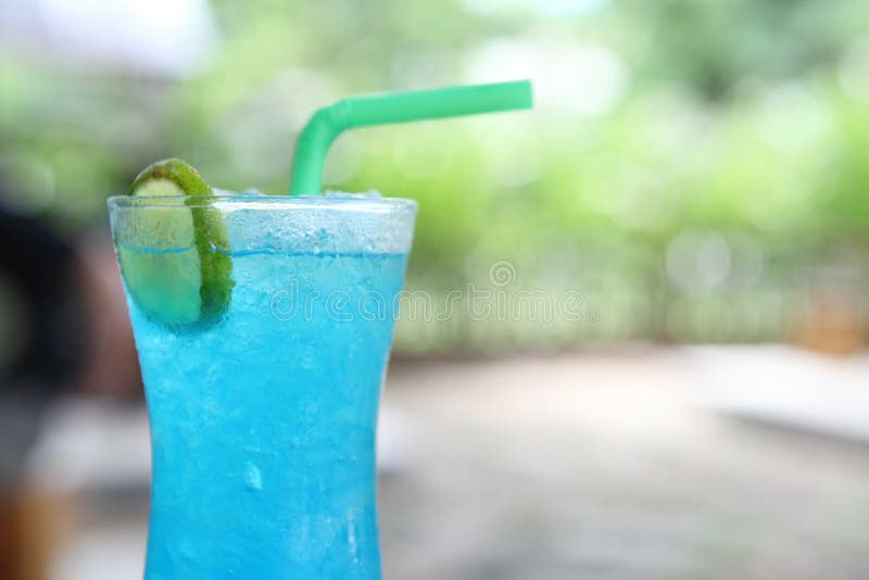 Blue lemon soda stock photo. Image of blue, beverage - 28528244