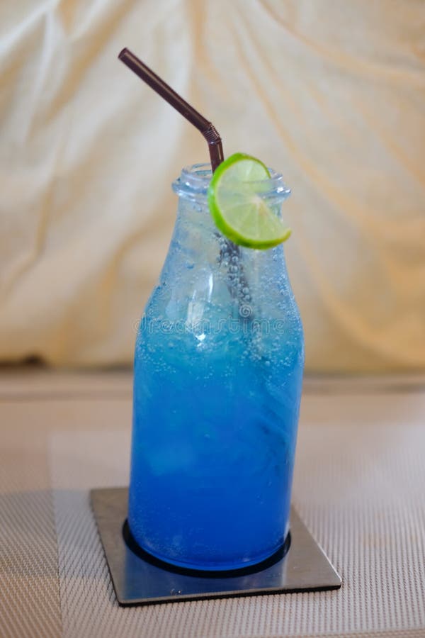 Blue lemon soda stock image. Image of thirst, drink, frost - 91969969