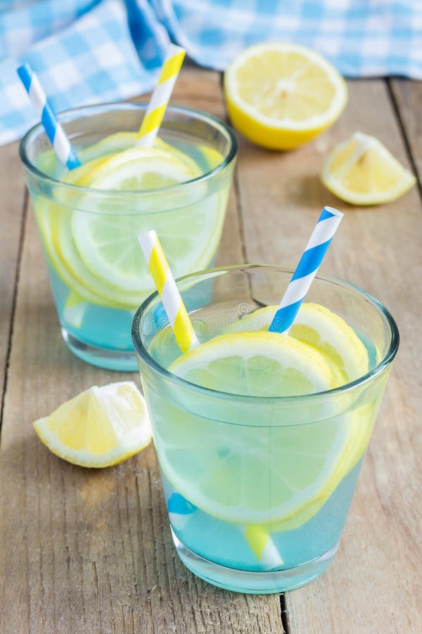 Blue lemonade stock photo. Image of beverage, drink, citrus - 55731982