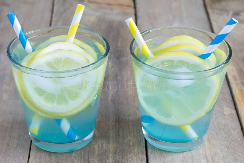 Blue lemonade stock photo. Image of gourmet, delicious - 55815428