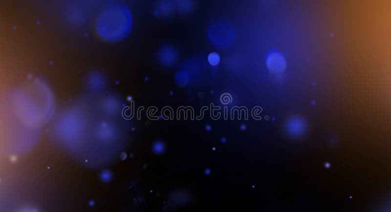 Blue Lens Flare Particles. Abstract Background Stock Illustration ...