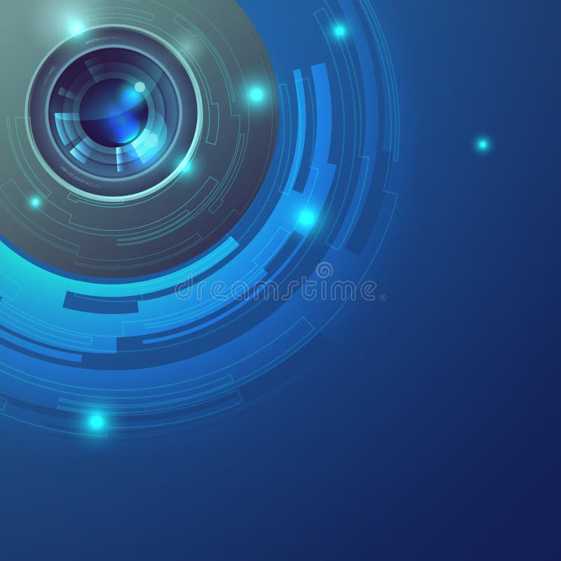 Blue lens flare stock illustration. Illustration of backdrop - 26492693