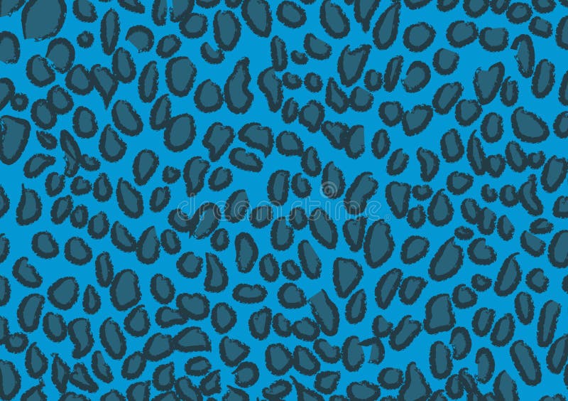 Blue Leopard Skin Texture Background Wallpaper Design Stock ...