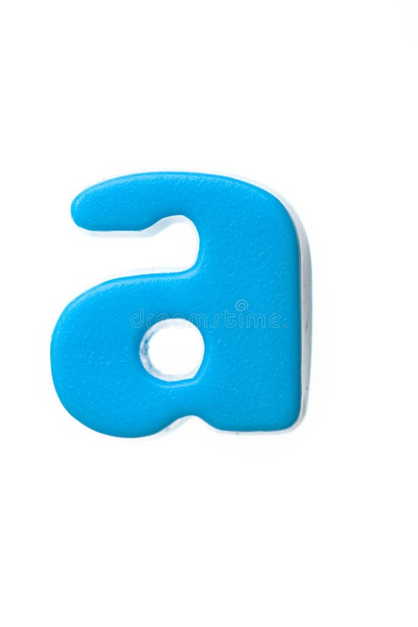 Blue letter a stock photo. Image of lowercase, blue, bright - 6267380