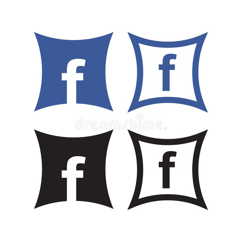Facebook Icon, Letter F Blue Circle Vector Icon Editorial Photo ...