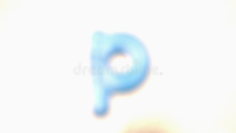 The Big Letter H on White Rectangle Stop Motion Animation of Paper ...