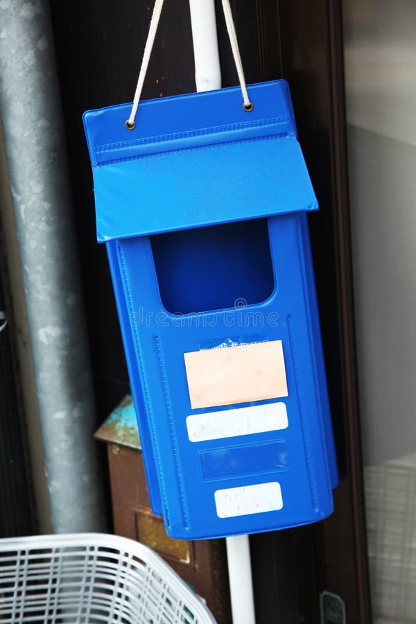 Blue letterbox stock image. Image of home, cute, container - 89286033