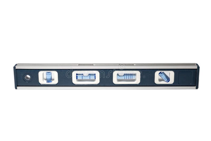 Blue level tool stock image. Image of flat, building - 117382803