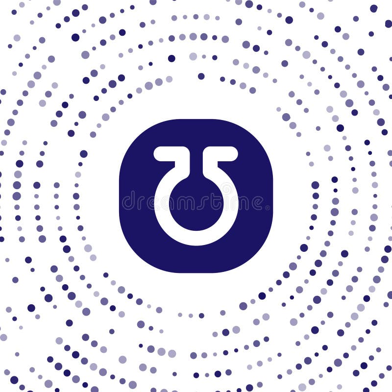 Blue Life Icon Isolated on White Background. Alchemy Icon. Basic Mystic ...