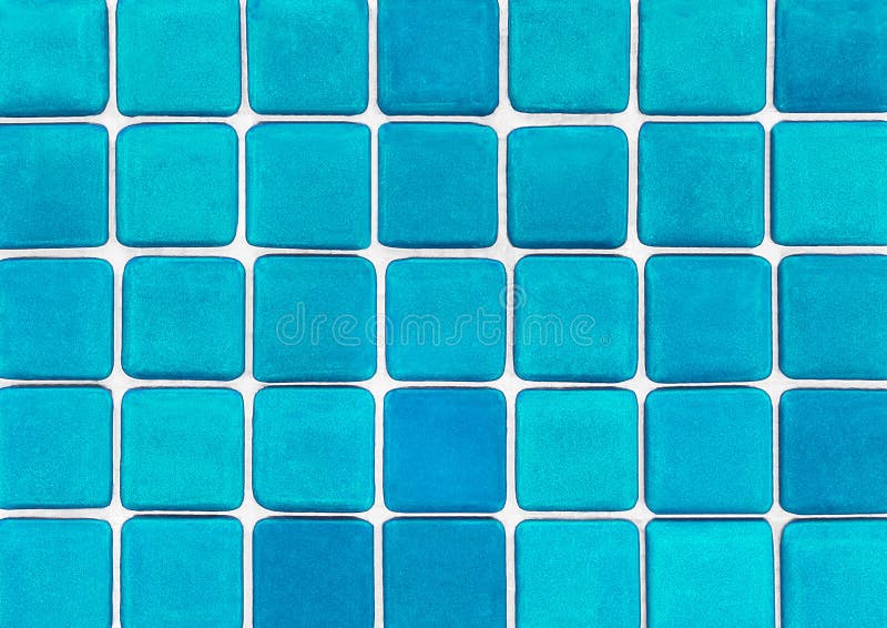 Blue Light Abstract Mosaic Ceramic Tile Texture, Square Cold Background ...