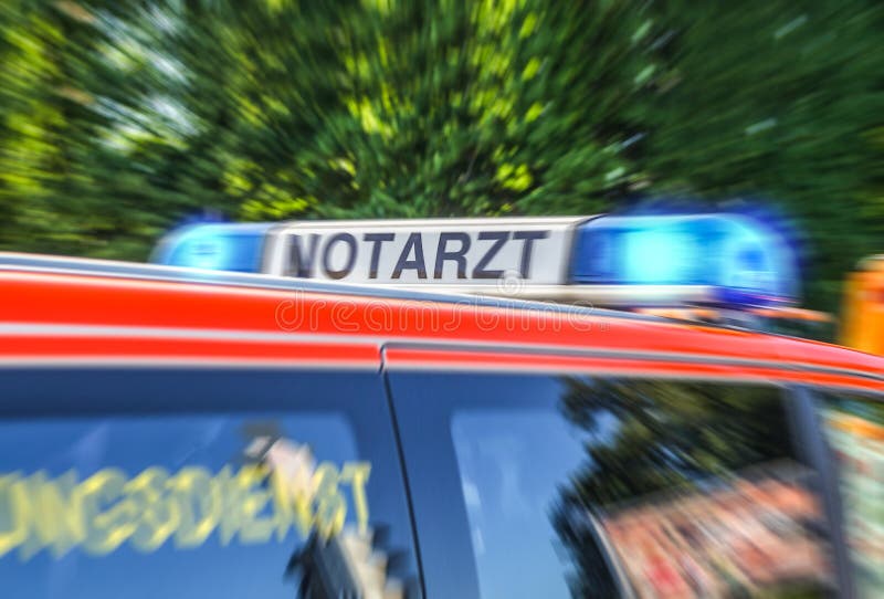German Notarzt, Emergency Doctor Car from Fire Department Stock Image ...