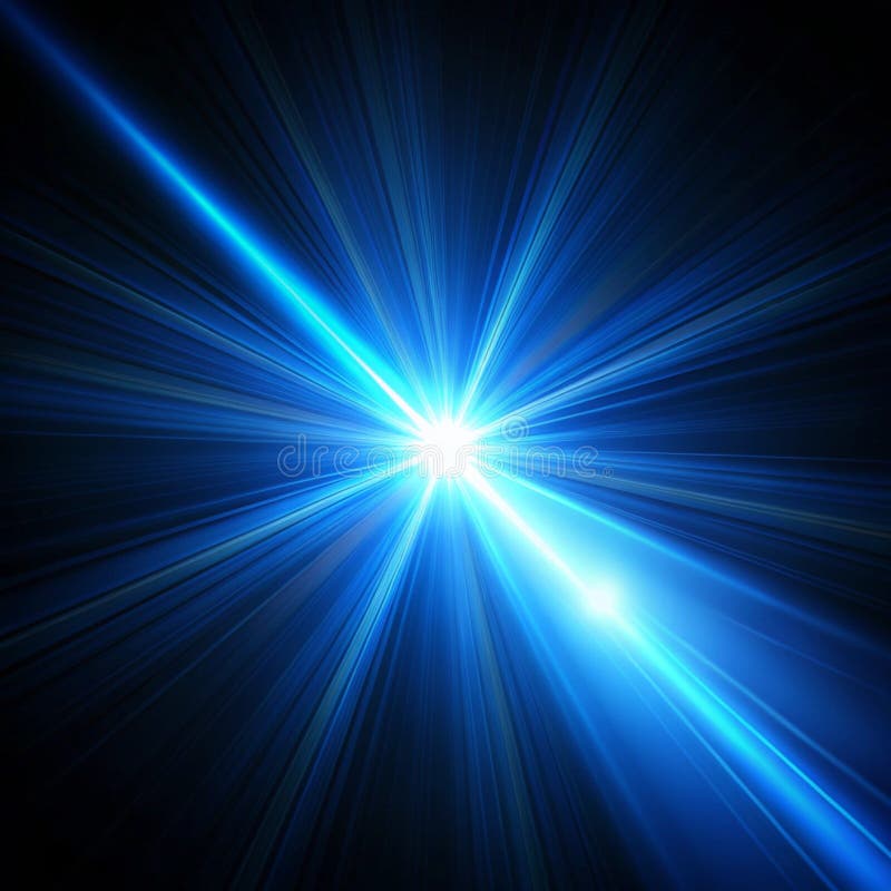 Blue Light Beam Effect for Creative Design Projects Stock Illustration ...
