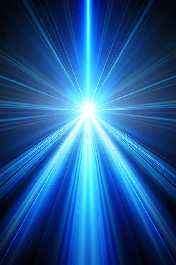 Blue Light Beam Effect for Creative Design Projects Stock Illustration ...