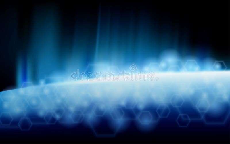 Blue Light Beam with Sparkling Light Reflection Stock Vector ...