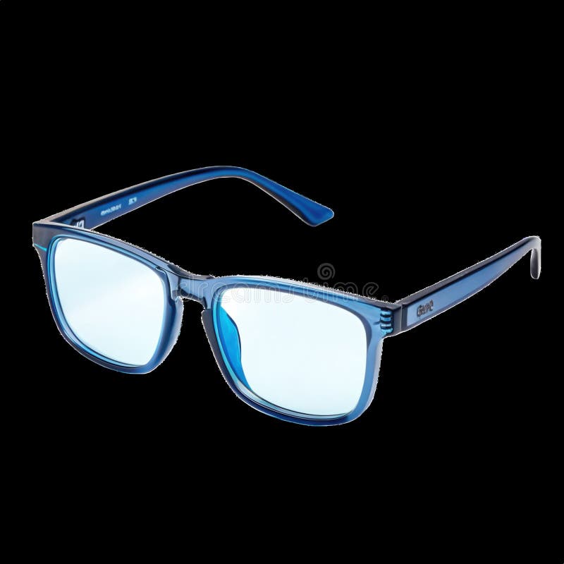 Blue Light Blocking Glasses Isolated Transparent Background Stock ...