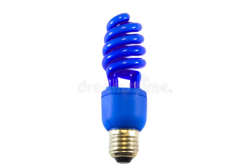 Blue light bulb stock photo. Image of background, filament - 14666110
