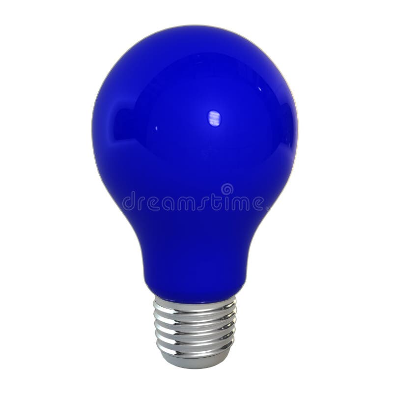 Blue Light Bulb stock image. Image of interior, bright - 23304569