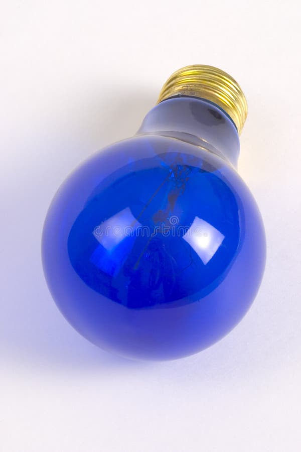 Blue Light Bulb stock image. Image of power, light, intelligence - 339335