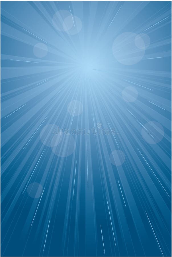 Blue Light Burst Abstract Background Stock Vector Illustration Of