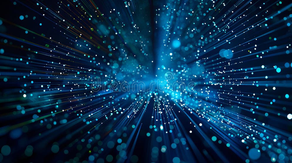 A Blue Light Burst with Dots and Dots Stock Photo - Image of dots ...